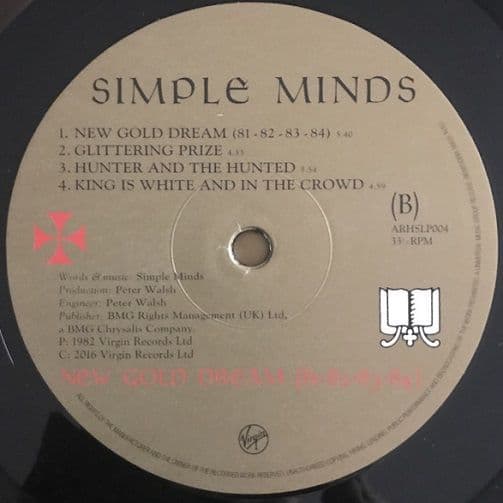 SIMPLE MINDS New Gold Dream Vinyl Record LP Virgin 2016